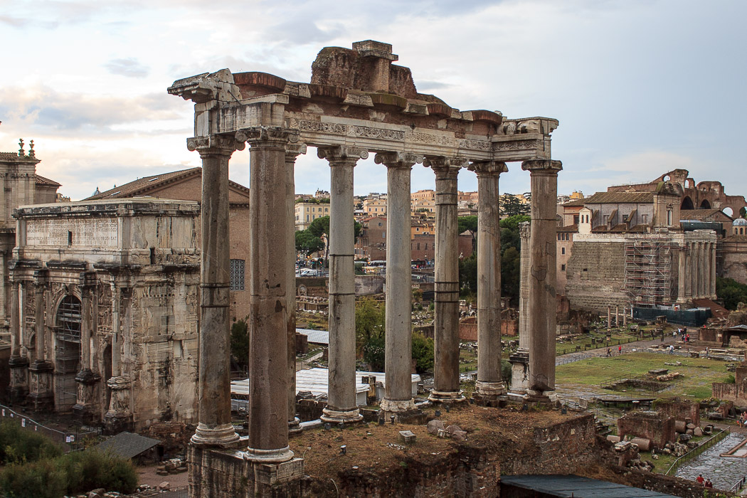 The remaining ruins of the Temple of Jupiter on the Capitoline. | Rome ...